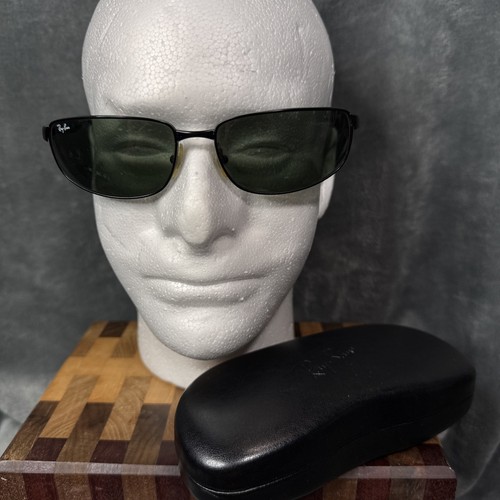 RAY BAN RB3254 PREDATOR 61-16mm SLEEK SPORT BLACK METAL FRAMES WRAP ...