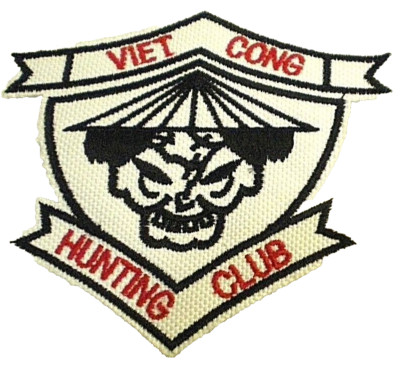 VIET CONG HUNTING CLUB Embroidered REPLICA Vietnam War U.S. ARMY ...