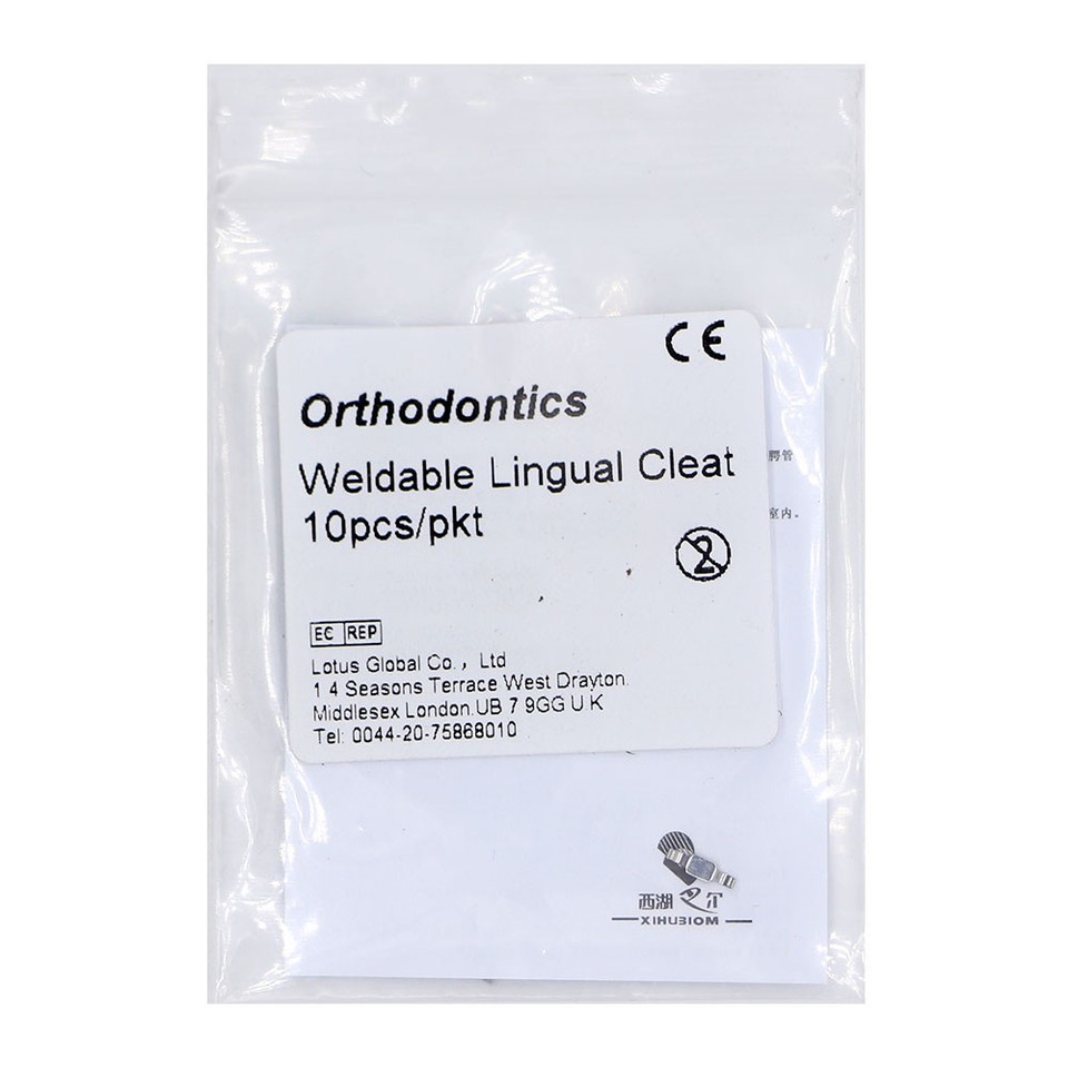 Bomaoer 10 Packs Dental Orthodontic Metal Weldable Lingual Cleat 10 ...