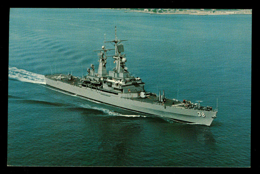 USS Virginia CGN-38 postcard US Navy ship nuclear-powered guided ...