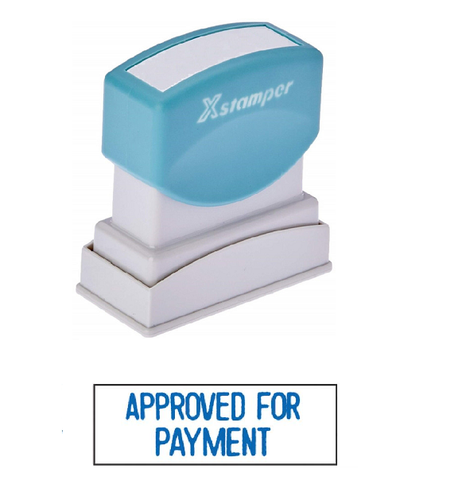 X-STAMPER 1025 APPROVED FOR PAYMENT SELF-INKING MESSAGE STAMP XSTAMPER ...