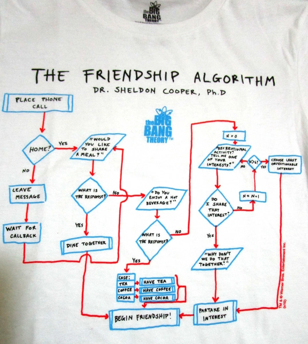 Big Bang Theory Friendship Algorithm