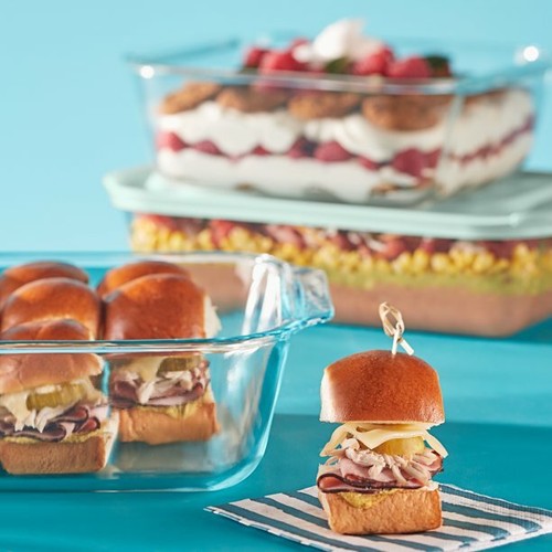 Pyrex Basics Clear Oblong Glass Baking Dishes, 2 Piece Value Plus Pack ...