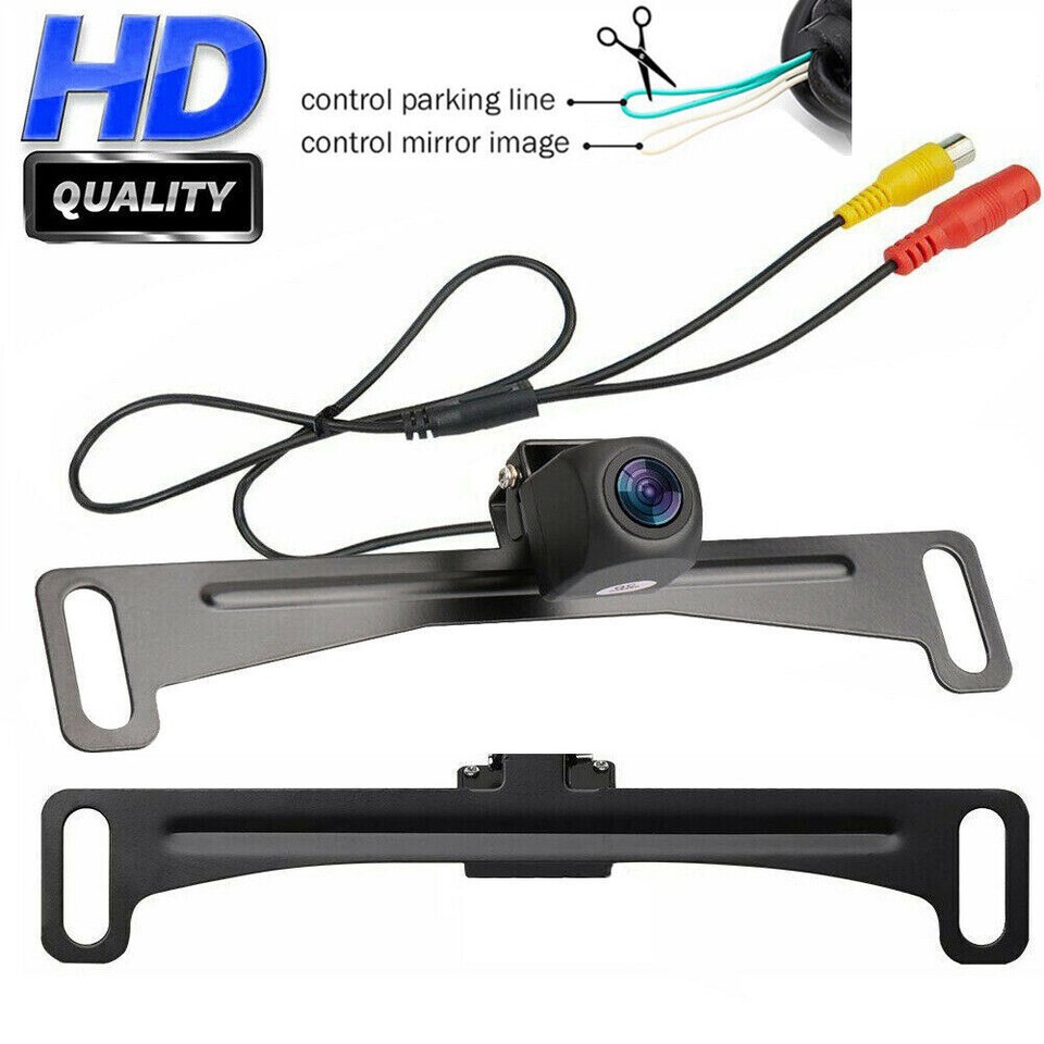Car Rear View Camera Reverse Backup Camera Night Vision License Plate ...