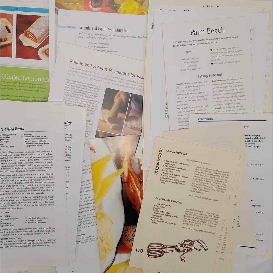 Food and Drink Book Pages, Cooking Book Page Bundle, Vintage Book Pages ...