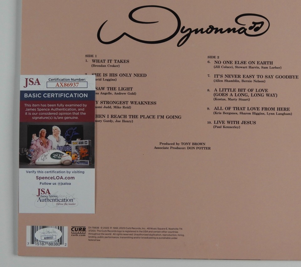 Wynonna Judd JSA Signed Autograph Record Album Vinyl | eBay