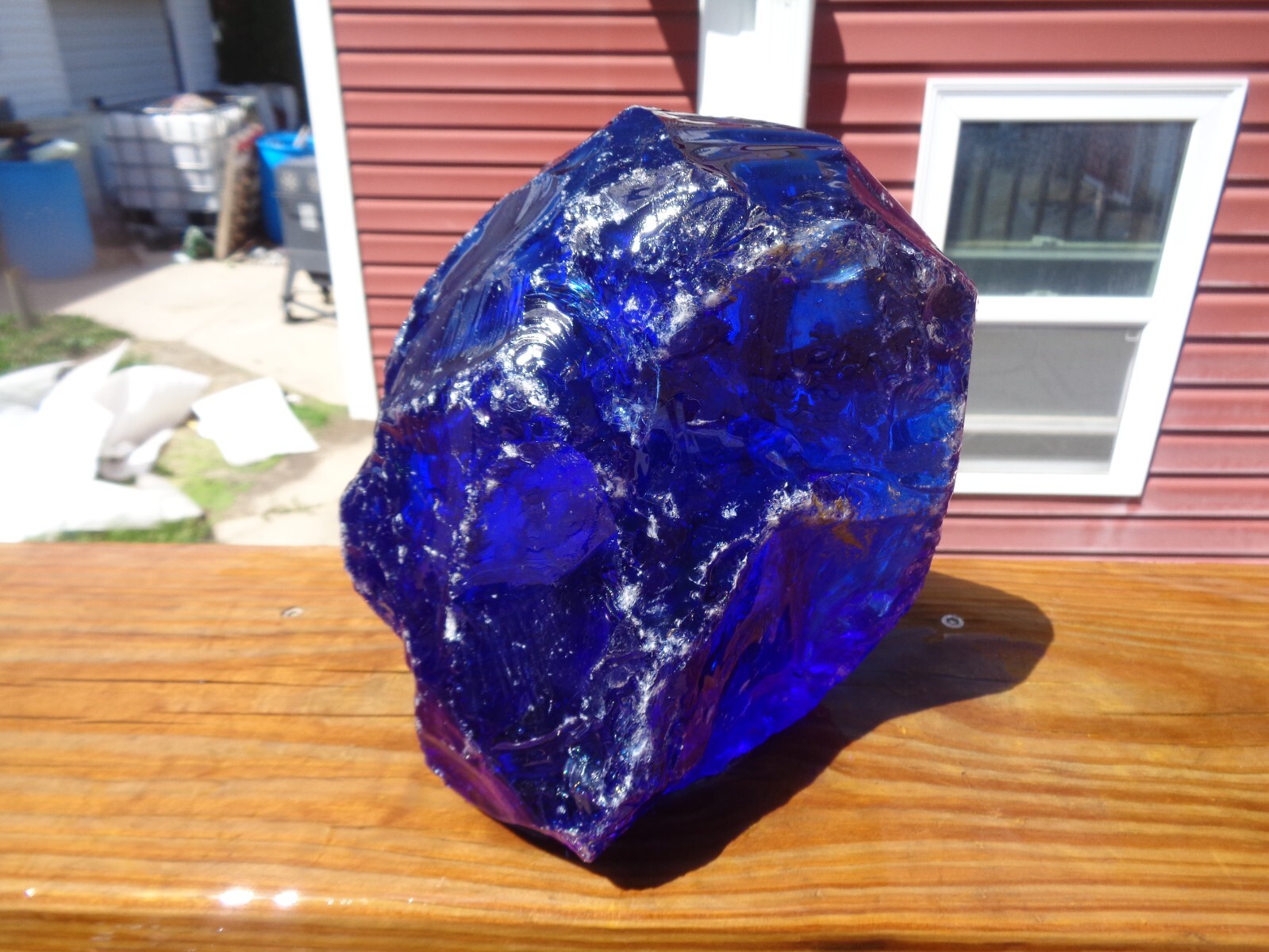 Glass Rock Slag Pretty Clear Cobalt Blue 12.14 lbs MM66 Rocks ...