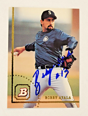 BOBBY AYALA Signed 1994 Bowman #501 Seattle Mariners Card Autograph | eBay