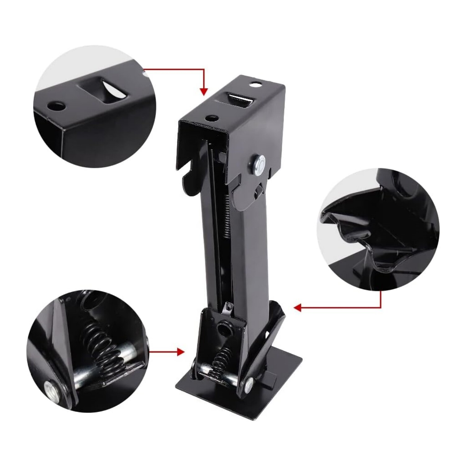 2 Pack Trailer Swing Down Folding Stabilizer Jacks Set 1000lb RV 12" to ...