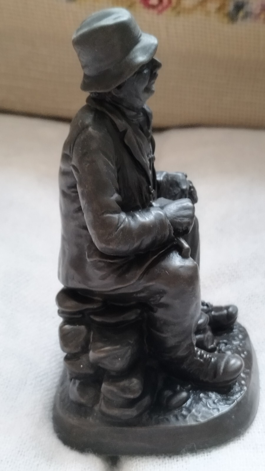 Vintage Cold Cast Coal Miner Figurine By Menton Manor | eBay UK