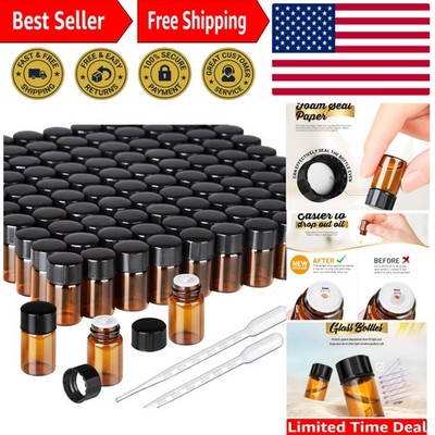 2ML Essential Oil Vial - 100 Pack Small Sample Bottles for Anointing ...