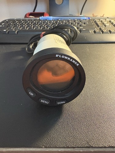 NOS LOWRANCE IN DASH DIGITAL TEMPERATURE & DEPTH FINDER LST-3800 S2-4 ...