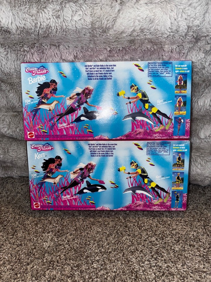 Ocean Friends Ken And His Dolphin Friend Doll Vintage Barbie Mattel ...