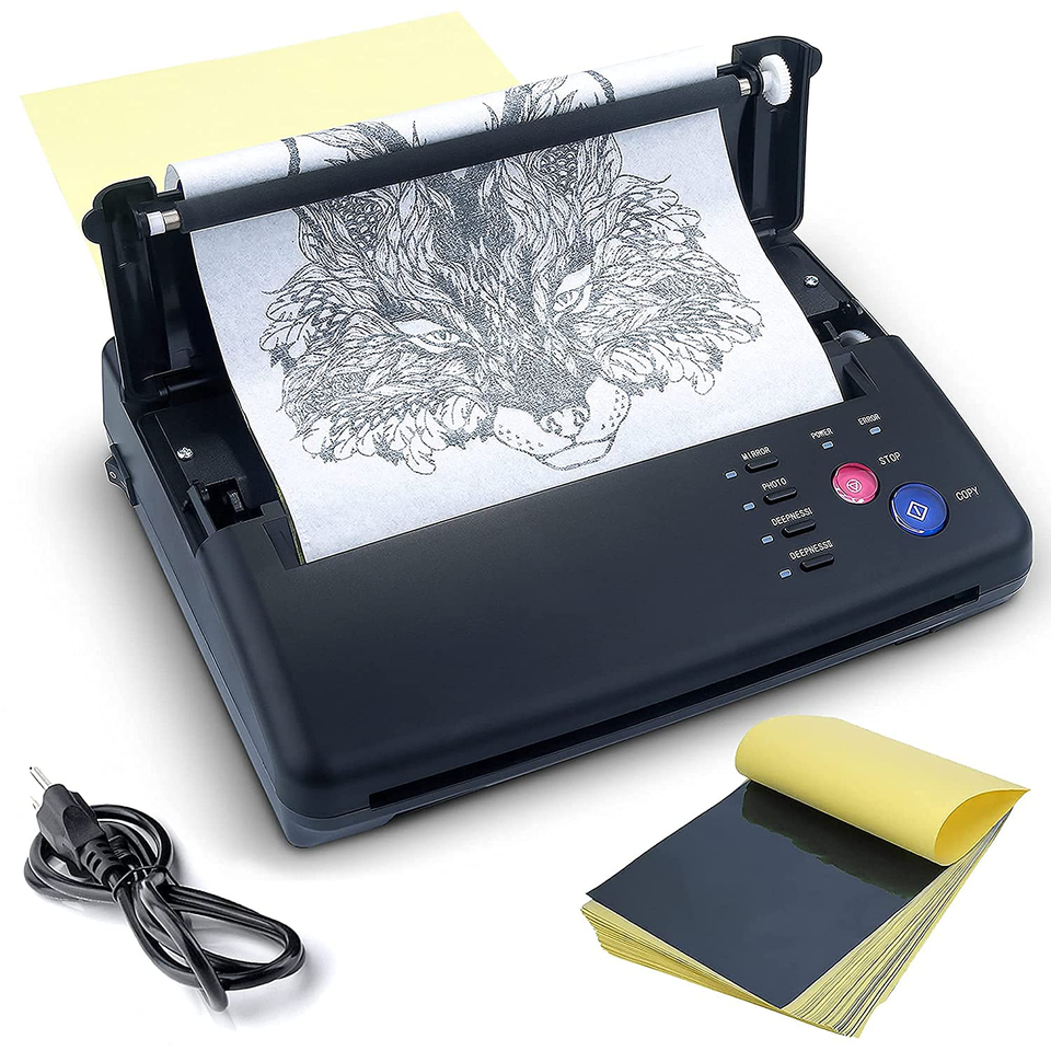 Tattoo Transfer Stencil Machine Copier Printer Thermal Tattoo Kit ...