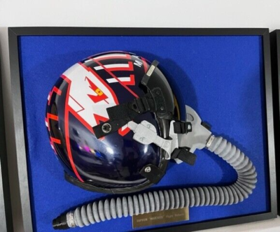 MAVERICK TOPGUN FULL SIZE REPLICA PILOT FLIGHT HELMET HGU-55 WITH MBU ...