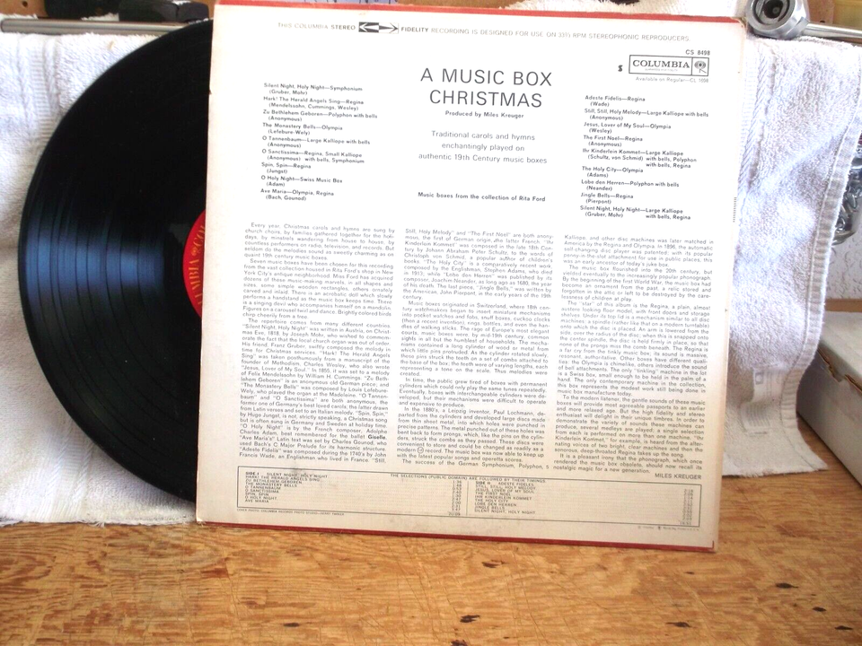 Rita Ford A Music Box Christmas LP Album Columbia Records Vintage | eBay