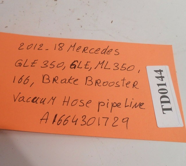 MERCEDES BENZ 1664301729 Genuine OEM Factory Original Vacuum Hose for ...