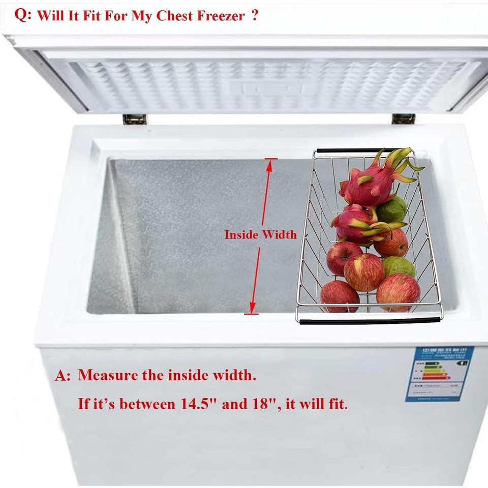 Expandable Chest Freezer Basket, Stainless Steel Hanging Deep Freezer ...