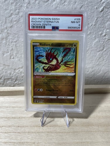 2023 Pokemon SWSH Radiant Eternus Crown Zenith #105 PSA 8 | eBay