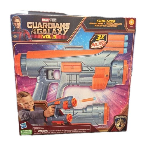 NEW NERF Marvel Guardians of the Galaxy Vol. 3 Star-Lord Quad Blaster ...