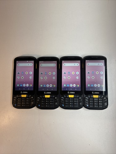 Lot of 4 ZEBRA TC200J MOBILE SCANNER w/ Battery! TESTED! Android 8.1.0 ...
