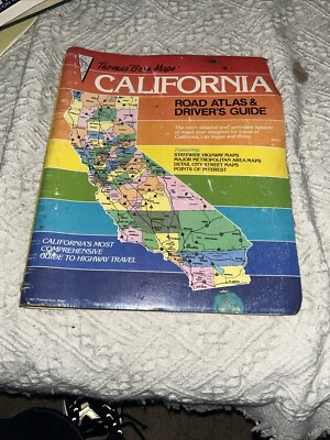Vintage Thomas Guide California 1985 Spiral Rare Rd., Atlas Third ...