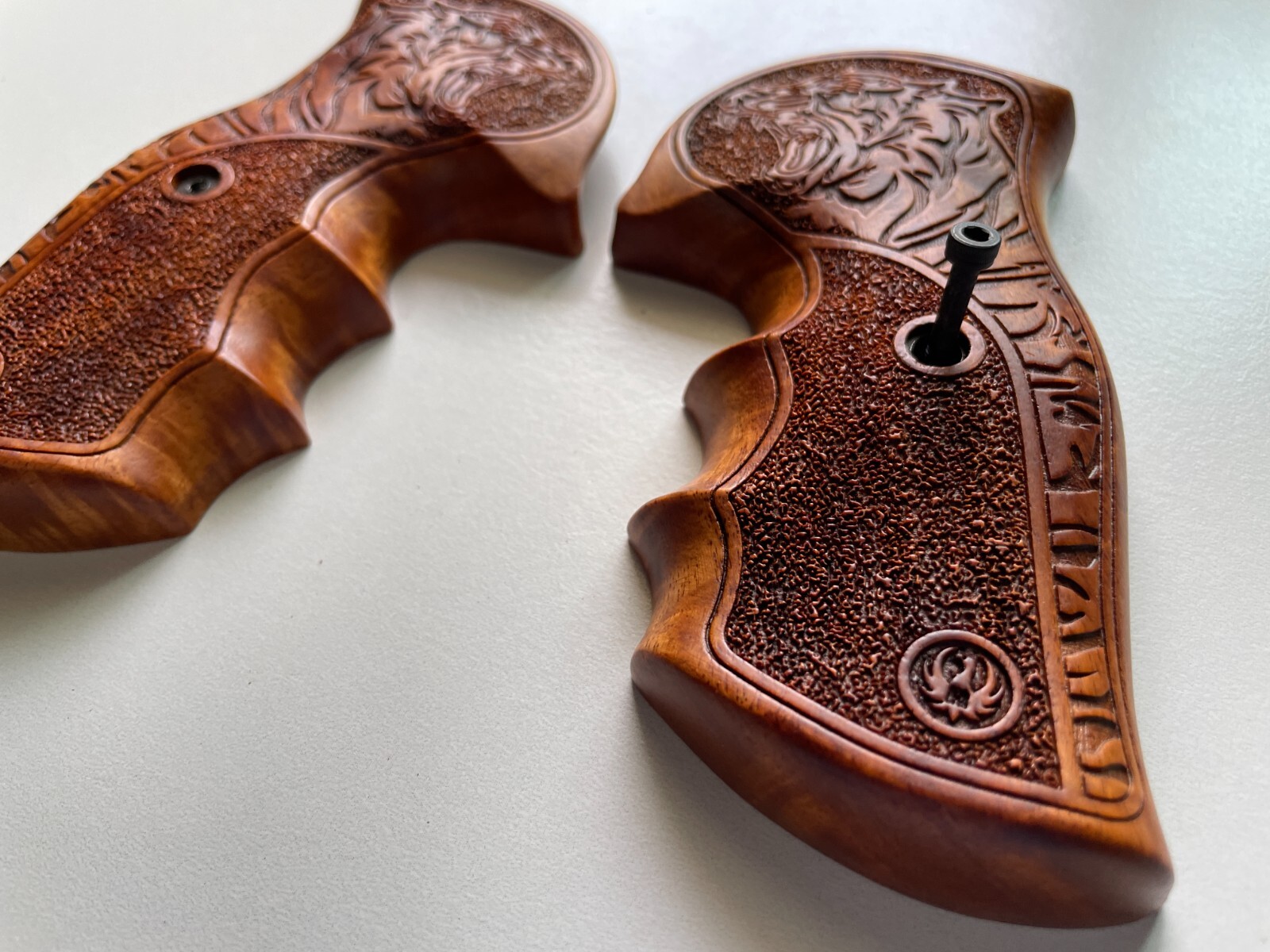 New Grip for Ruger GP 100/Super Redhawk Revolver - Art on Praduak wood# ...