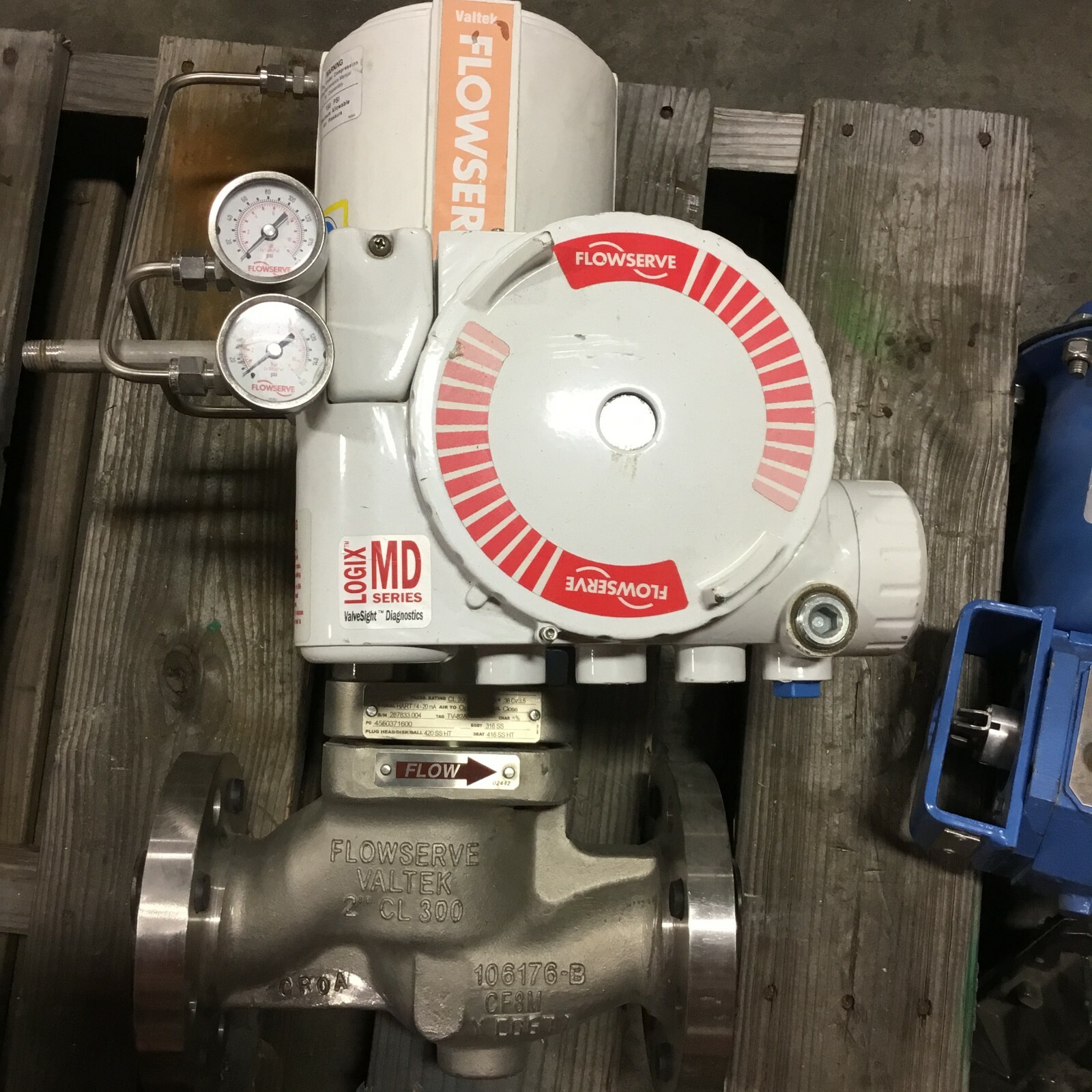 FLOWSERVE VALTEK 2" 300# SS BODY CF8M MK1 SIZE 50 ACTUATOR | eBay