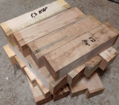 SIXTEEN (16) KILN DRIED MAPLE TURNING BLOCKS LATHE WOOD BLANKS 3 X 3 X ...