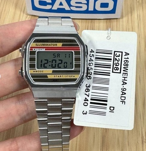 Casio A168WEHA-9A Heritage Color Vintage Series Digital Unisex Fashion ...