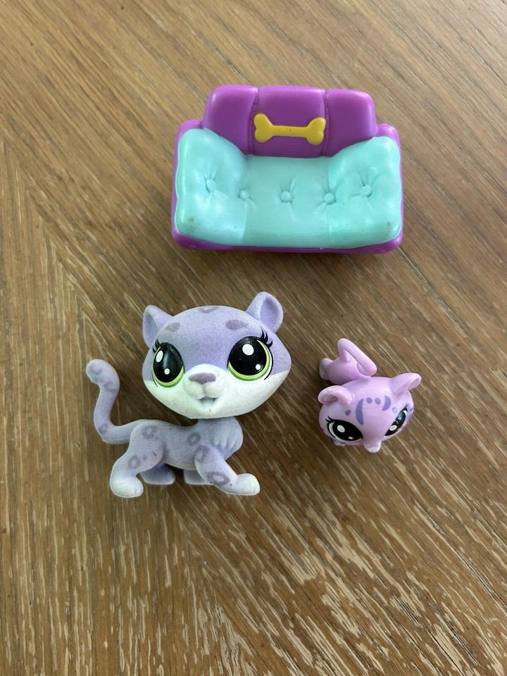 Authentic Littlest Pet Shop LPS Leopard Fuzzy #1-169 Baby #1-170 | eBay