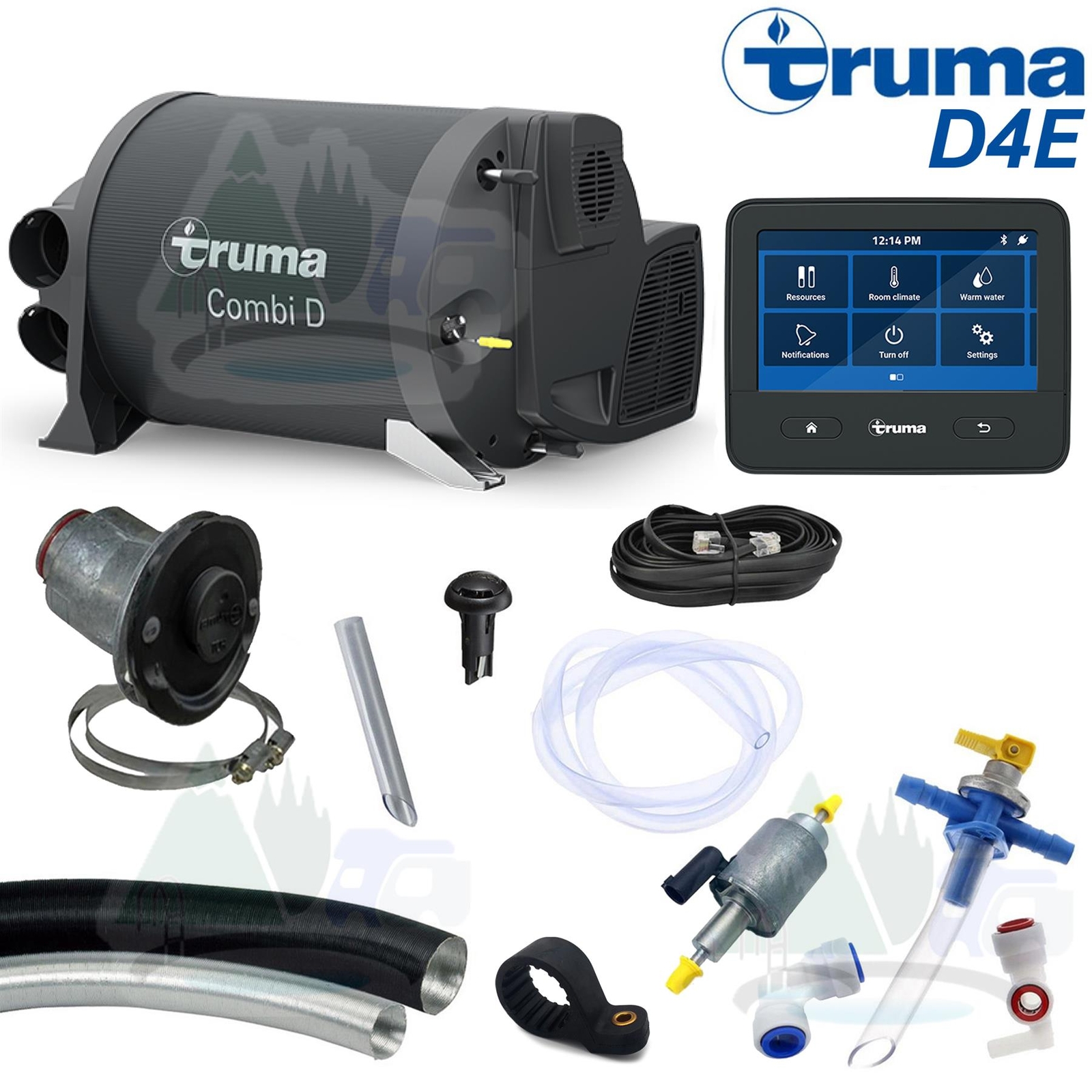 TRUMA COMBI D4E WATER & SPACE HEATER COMBINED DIESEL AIR BOILER ...