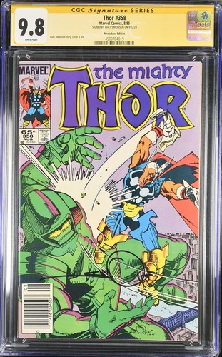Thor #358 Newsstand Edition CGC 9.8 Signed Walt Simonson • Beta Ray ...