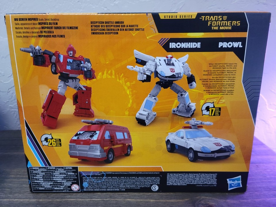 Transformers Buzzworthy Bumblebee Studio Series 86 Ironhide and Prowl ...