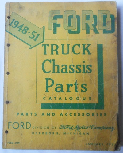 1948 - 1951 FORD TRUCK PARTS CATALOG MANUAL ORIGINAL | eBay