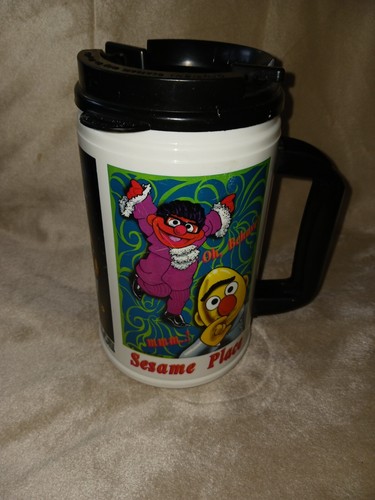Sesame Place Sesame Street Travel Drink Souvenir Cup Mug Whirley ...