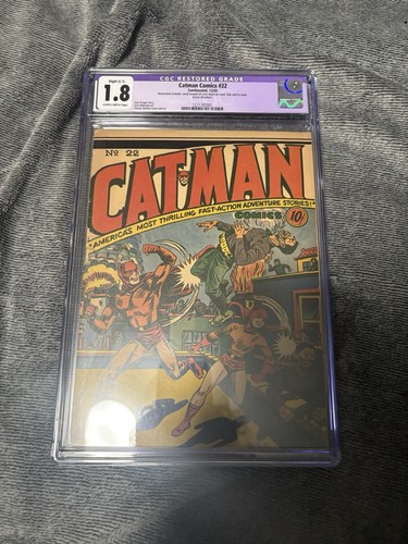 Catman #22 Australian Edition 1950s Golden Age Superhero Comic | eBay