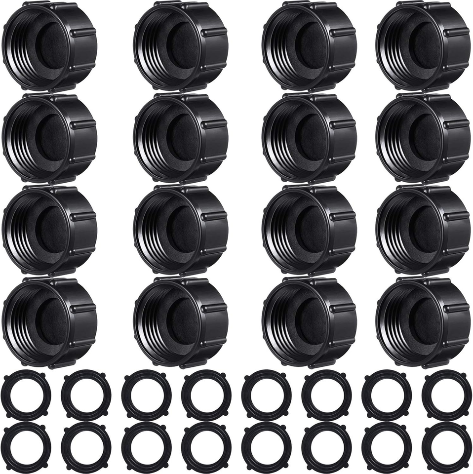 Mudder 16 Pieces Garden Hose Caps Sprinkler Cap Plastic Garden Spigot ...