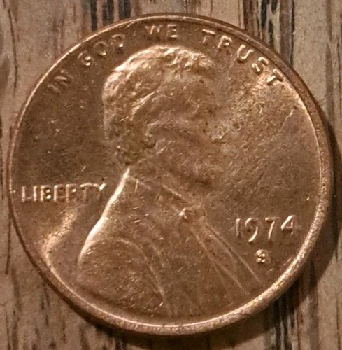 1974 S Lincoln Memorial Cent Penny RPM Error Coin Last Year S Business ...