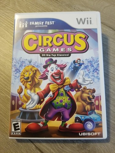 Circus Games Nintendo Wii Children's Multi-Player Game FAMILY FEST CIB ...