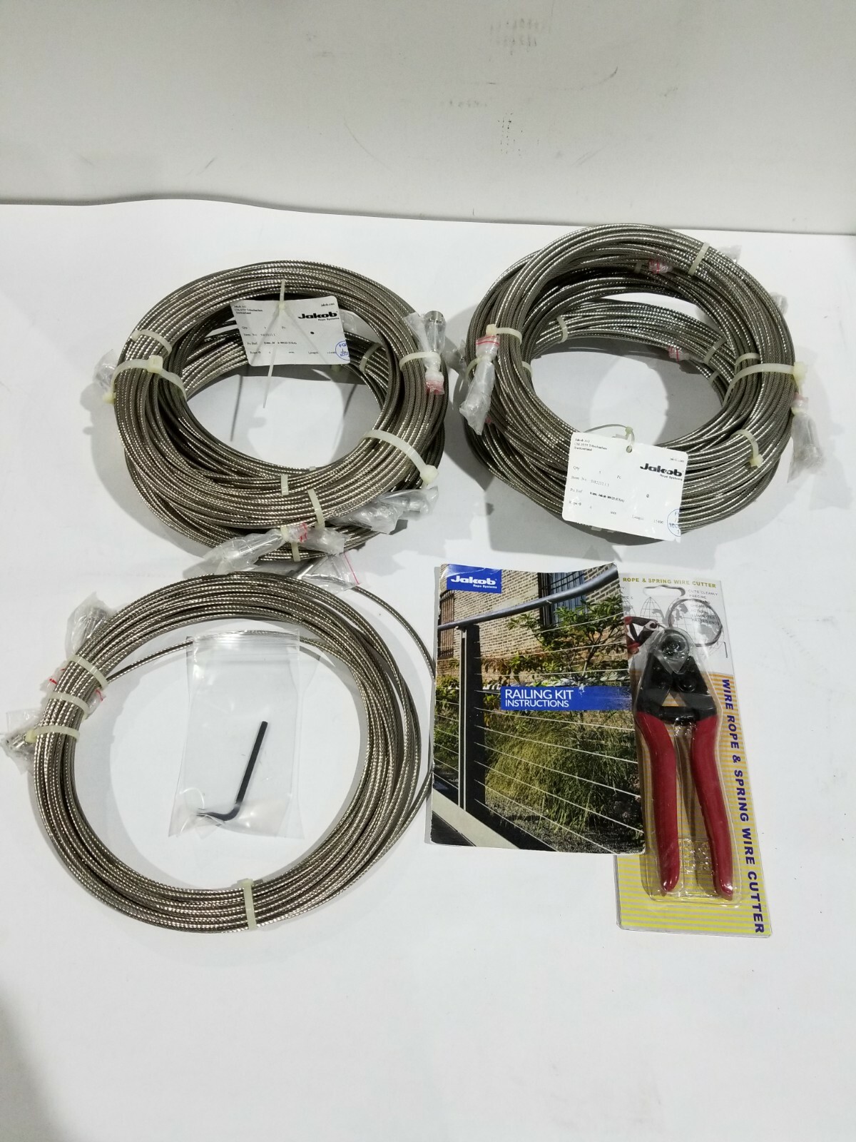 50 ft. Stainless Steel Jakob Cable for Cable Railing System (11pk ...