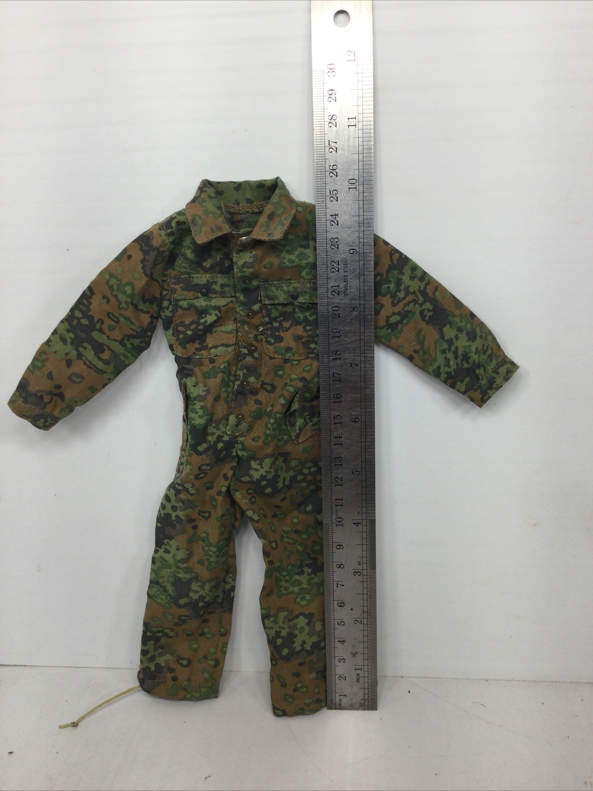 1/6 DRAGON GERMAN WW2 SS PANZER CREWMAN CAMO PEA PANZERKOMBI COVERALL ...