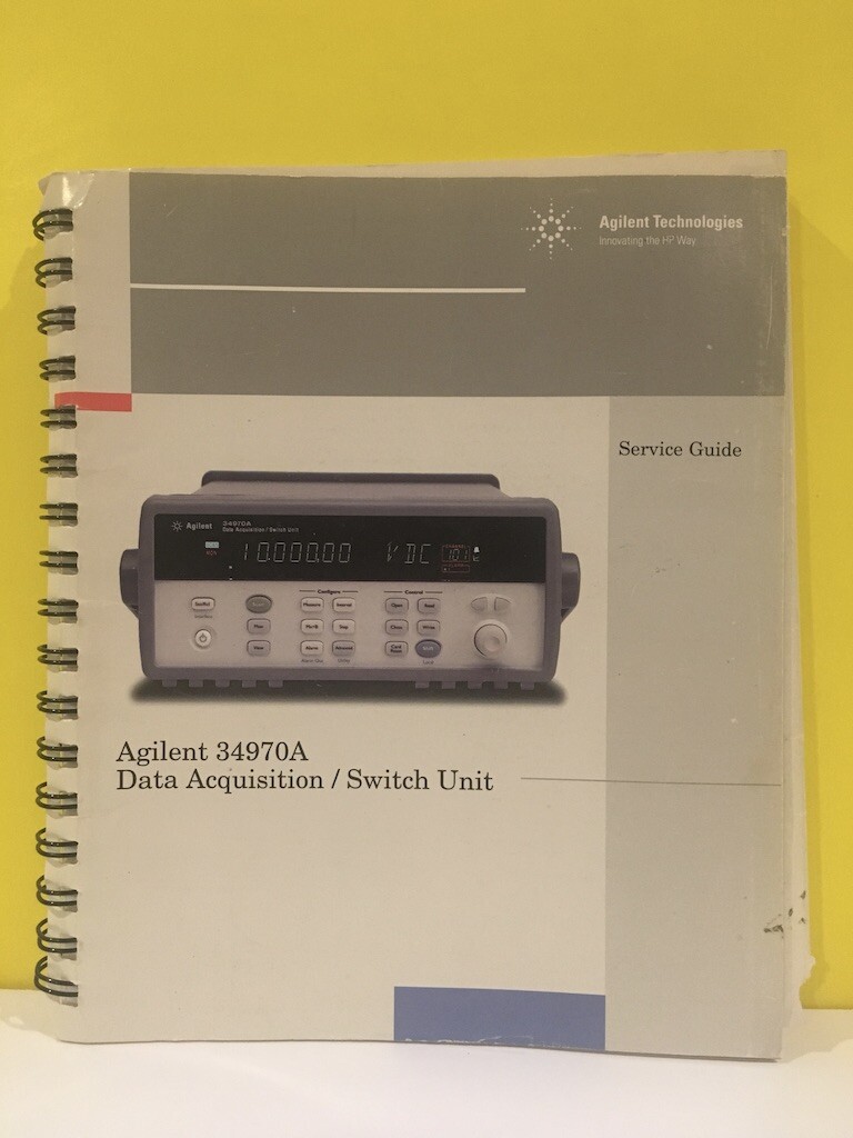 HP / Agilent 34970A Data Acquisition / Switch Unit Service Guide | eBay