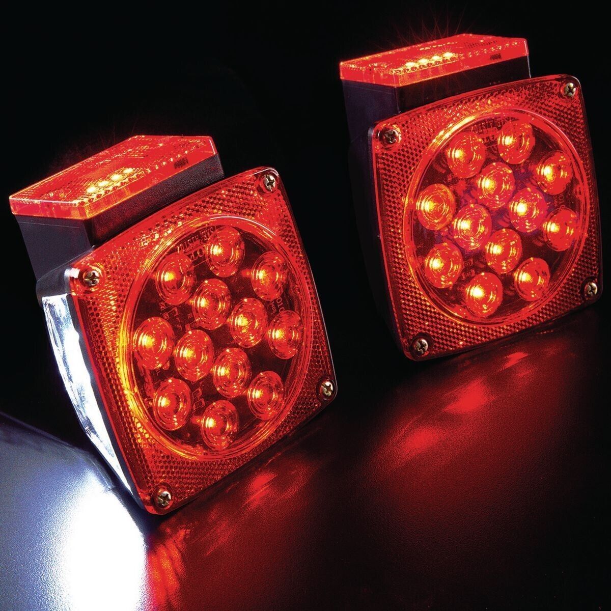 Submersible Trailer Tail Lights Square Rear LED Kit Boat Truck ...
