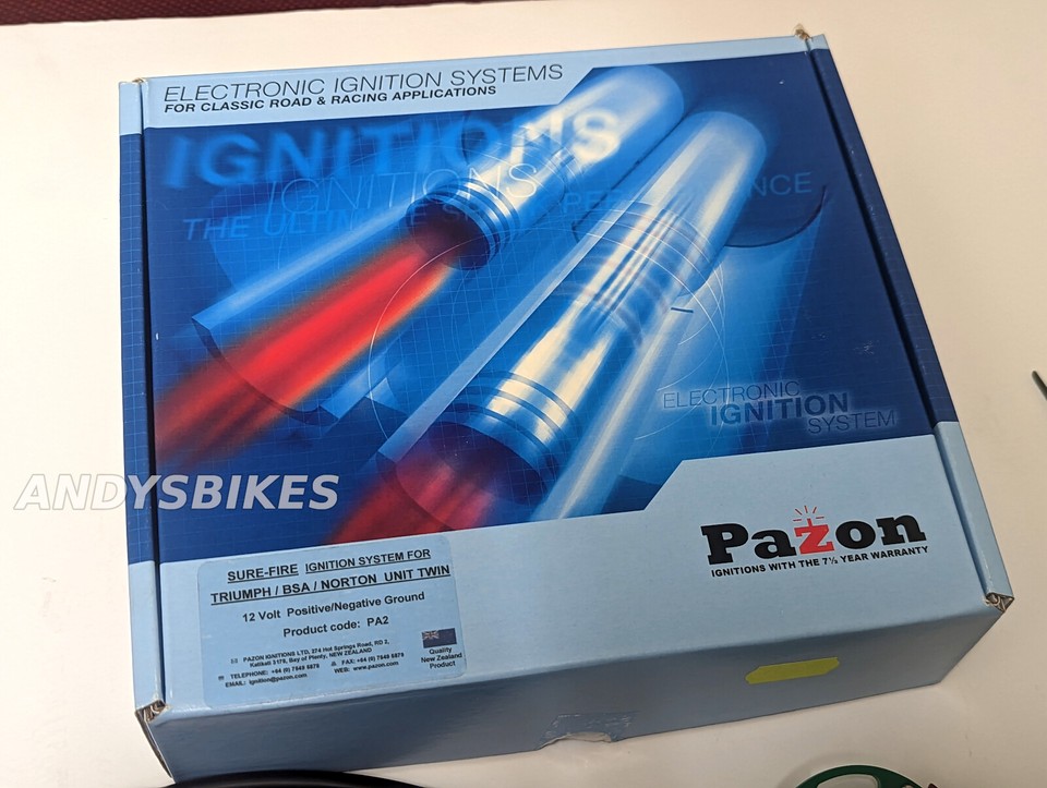 Pazon Sure-Fire 12V Ignition System Twin Cylinder Triumph BSA Norton ...