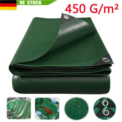 Abdeckplane LKW Plane Wasserdicht Mit Ösen Extra Stark 450g/m² PVC ...