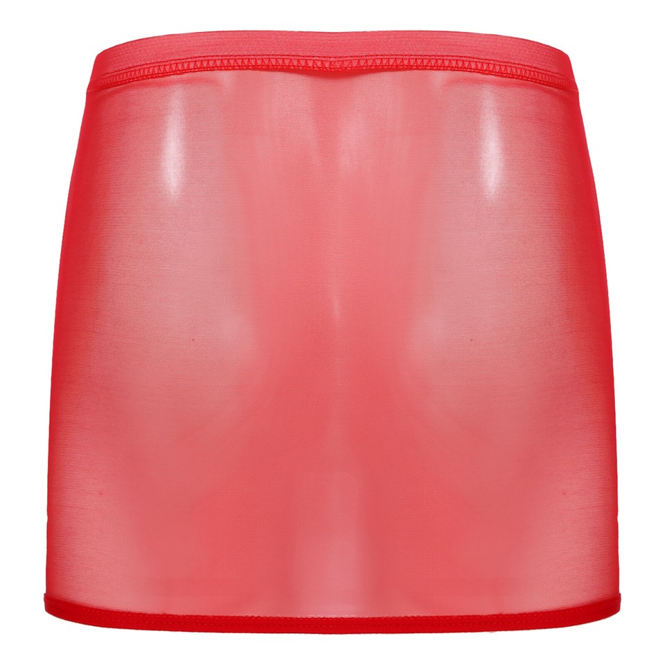 Women's Mesh Transparent Mini Skirt Nightclub Micro Short Tight Bodycon ...