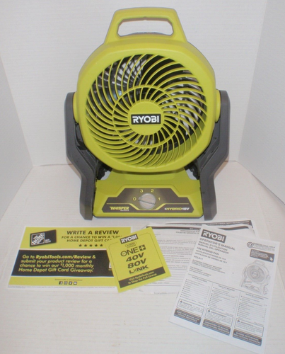 RYOBI ONE+ 18V 7.5 in. Job Site Fan Hybrid Portable PCL811 TOOL ONLY | eBay