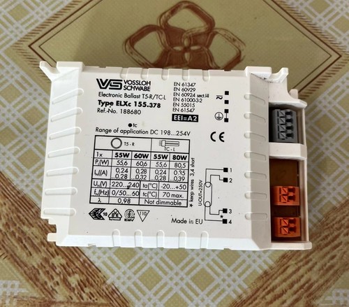 1pc NEW Type ELXc 155.378 55 60 80（W）220-240（V）electronic ballast #VTT3 ...