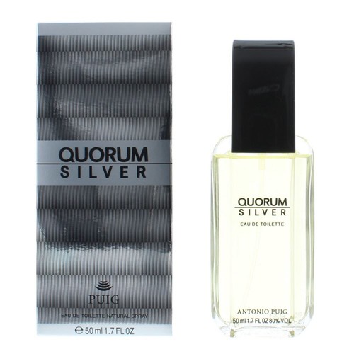 Antonio Puig Quorum Silver Eau de Toilette 50ml Men Perfume 661214983 ...